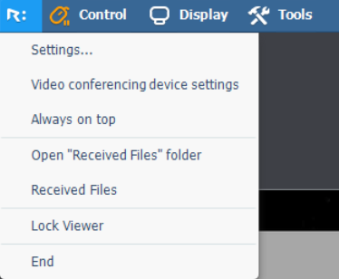 Video Mode Control Top Menu Bar Features – RemoteView Help Center
